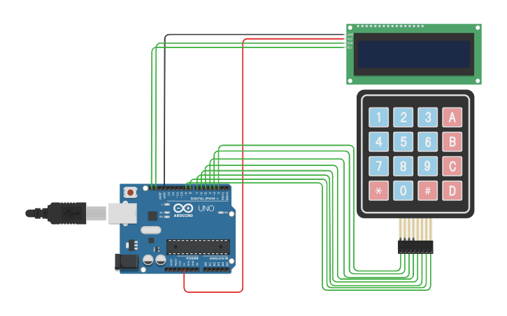 Circuit design Advanced PassWord V1.2 - Tinkercad