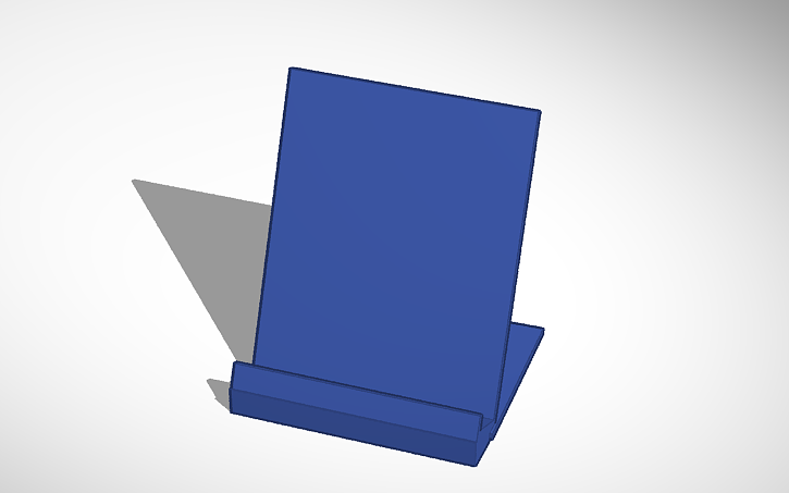 3D design phone stand - Tinkercad