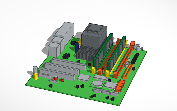 3d Design Motherboard Tinkercad