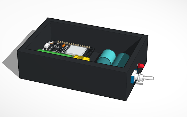 3D design Receiver Skripsi - Tinkercad