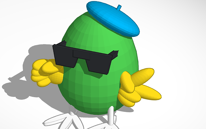 3D design gangster egg - Tinkercad
