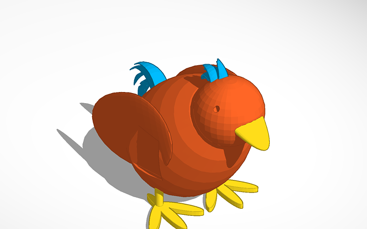 3D design chicken - Tinkercad