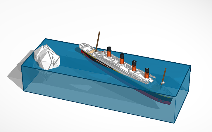 3D design RMS Titanic 2 sinking | Tinkercad