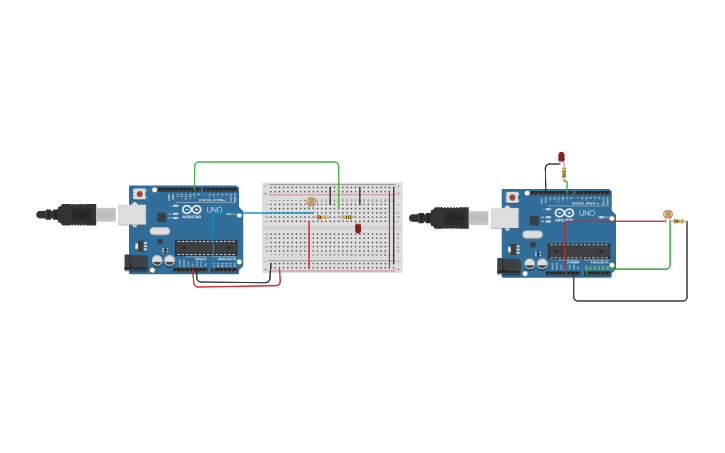 Circuit design LDR | Tinkercad