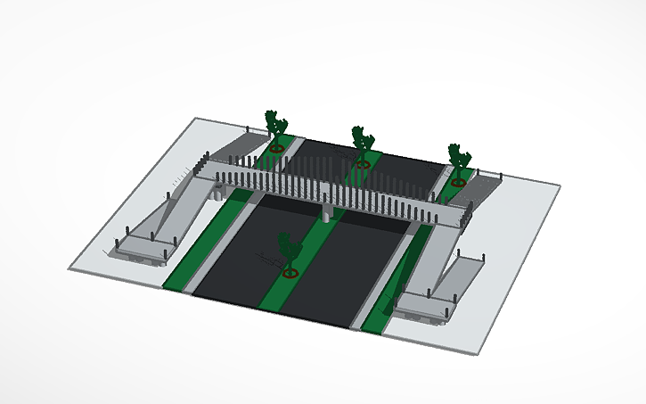 3D design Peatonal #1 - Tinkercad