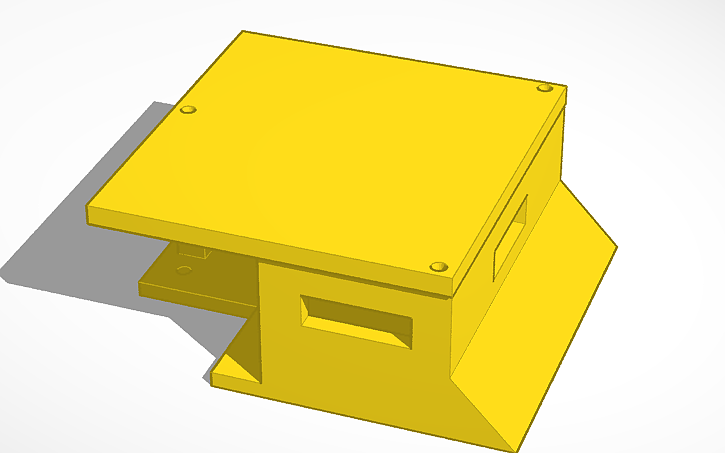 3D design chasis de Minisumo - Tinkercad