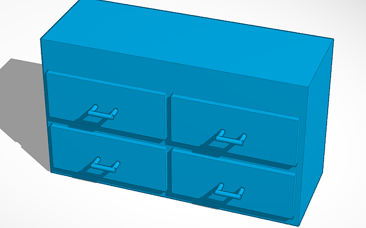 3D design cabinet - Tinkercad