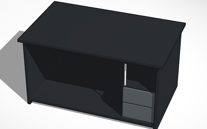 3D design Desktop table - Tinkercad