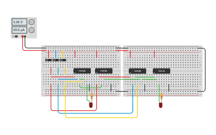Circuit Design Full Subtractor Using Basic Gates Tinkercad