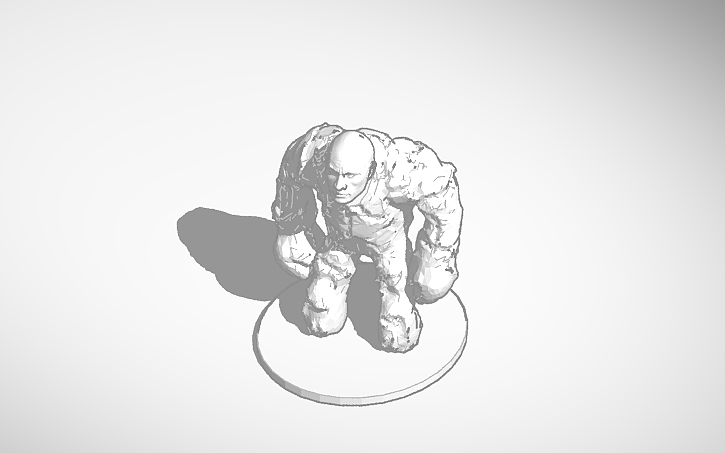 3D design The Rock Monster - Tinkercad