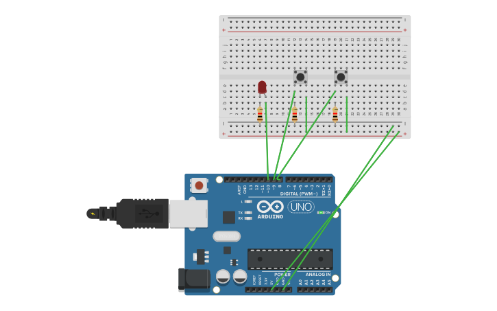 Circuit design sim 13 - Tinkercad