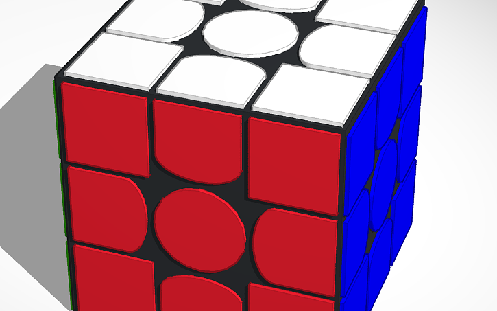 3D design Rubik's Cube - Tinkercad