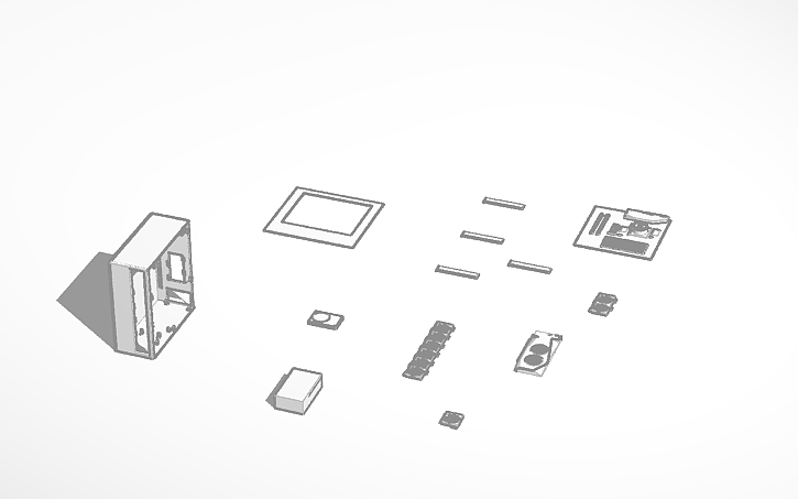 3D design PC template - Tinkercad