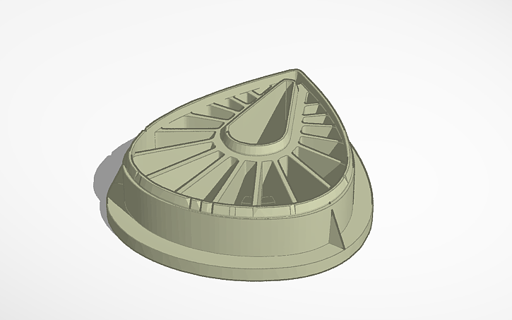 3D design Clay Cutter - Teardrop - Tinkercad