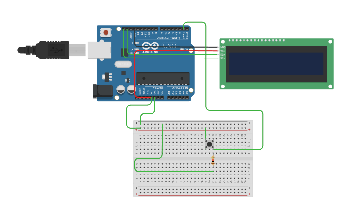 Circuit design Stopwatch Arduino - Tinkercad