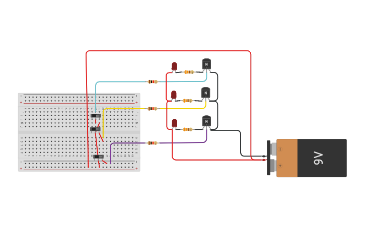 Circuit Design Water Lever Indicator Tinkercad