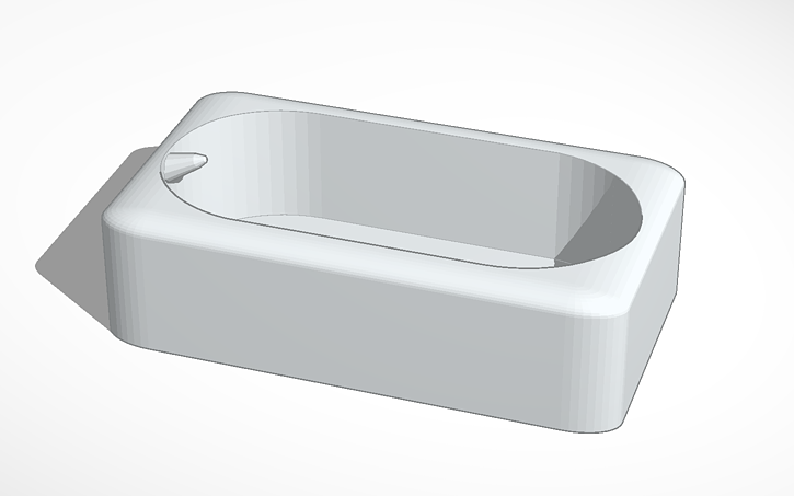 3D design Scale Model Tub - Tinkercad