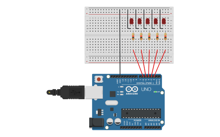 Circuit design 24b_Serial Input - Tinkercad