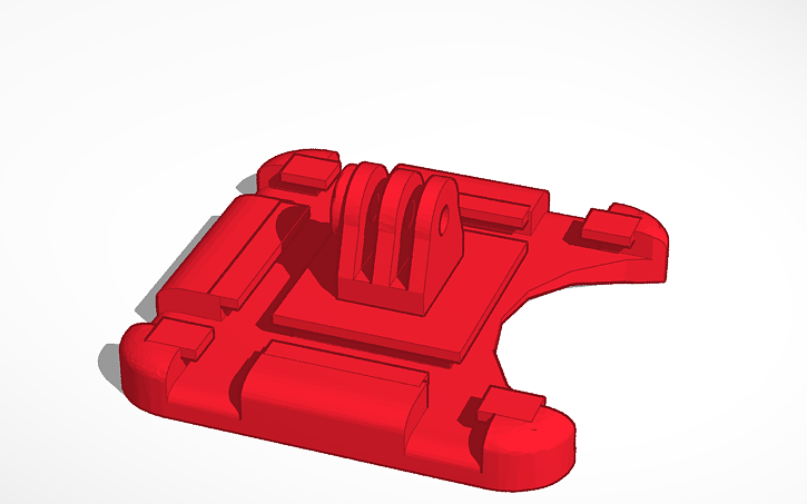 3D design Companion Bot Shoulder GoPro Mount - Tinkercad