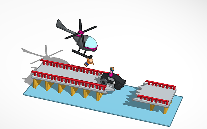 3D design The bridge is out | Tinkercad