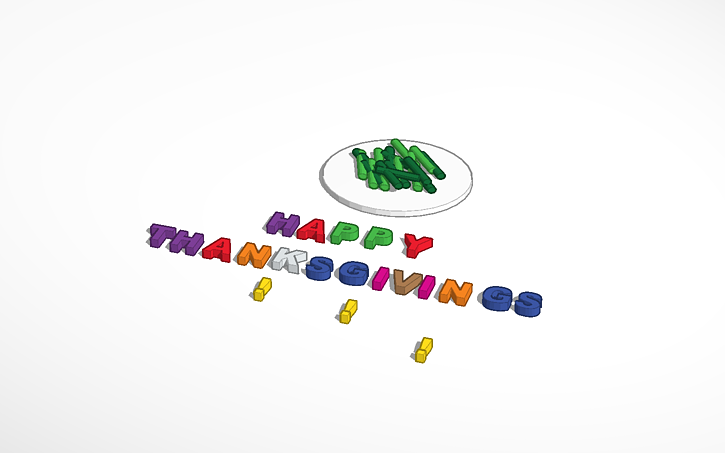 3D design #thanksgiving | Tinkercad