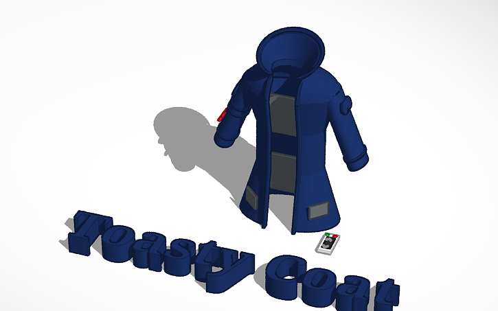 3D design toasty coat - Tinkercad