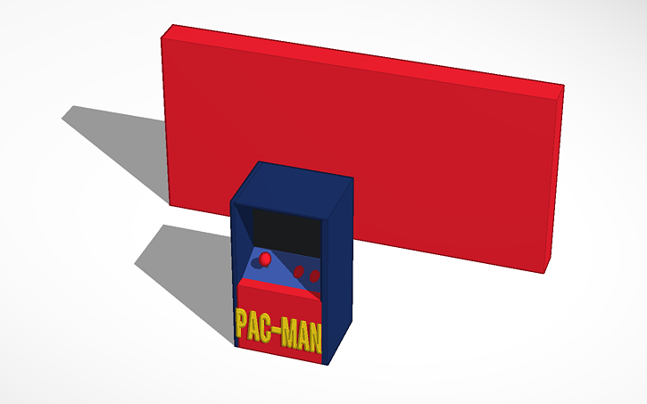 3D design arcade machine - Tinkercad