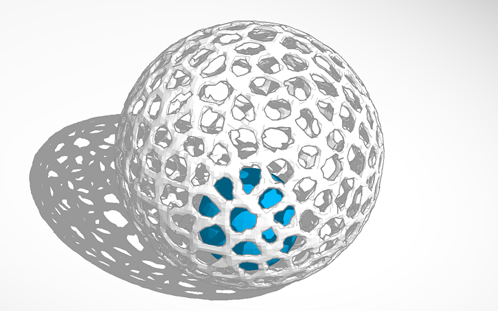 3d Design Voronoi Style Sphere Trap Tinkercad