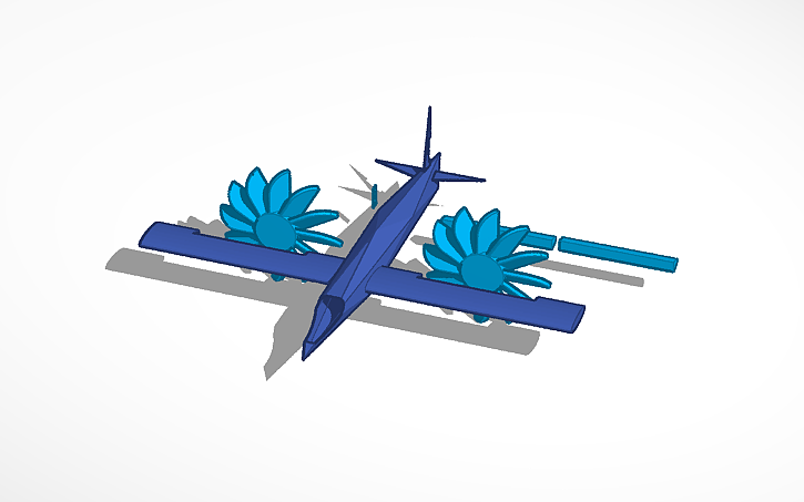 3D design plane draft | Tinkercad