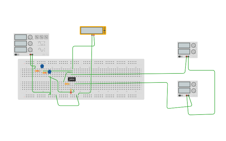 Circuit design Chebyshev second order low pass filter - Tinkercad