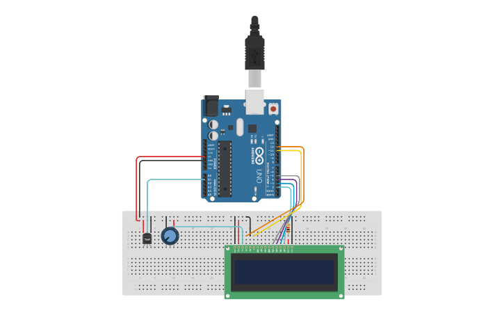 Circuit Design Arduino Lcd Atividade 03 Tinkercad