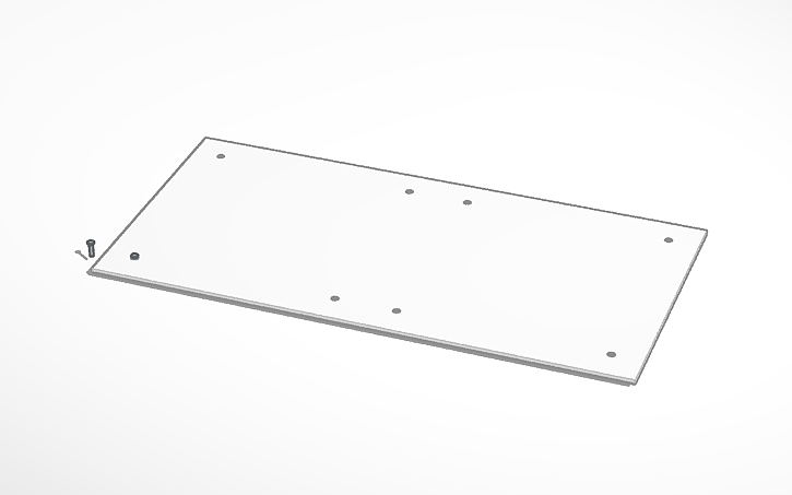 3D design Bottenplatta för IKEA Eket 2x35cm Hylla | Tinkercad