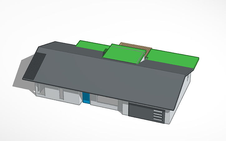 3D design Nordic Ranch - Small Living Roof - Tinkercad