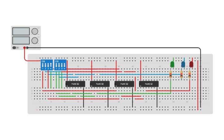 Circuit design Encoder - Tinkercad
