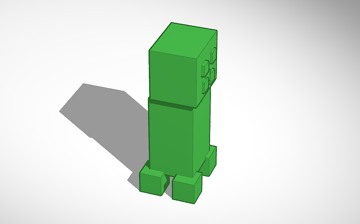 3D design Creeper Meh Creeper (Squares) | Tinkercad