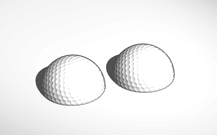 3D design Golfball - Tinkercad