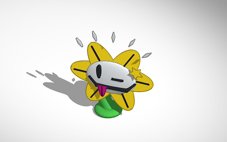 3D design Flowey the flower (Undertale) - Tinkercad