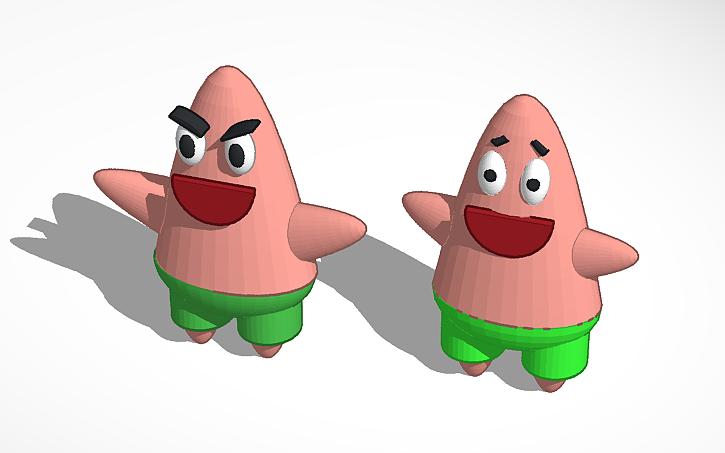 3D design Patrick Star - Duy 3D inter - Tinkercad