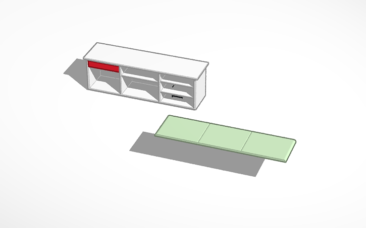 3D design shoe_shelf - Tinkercad