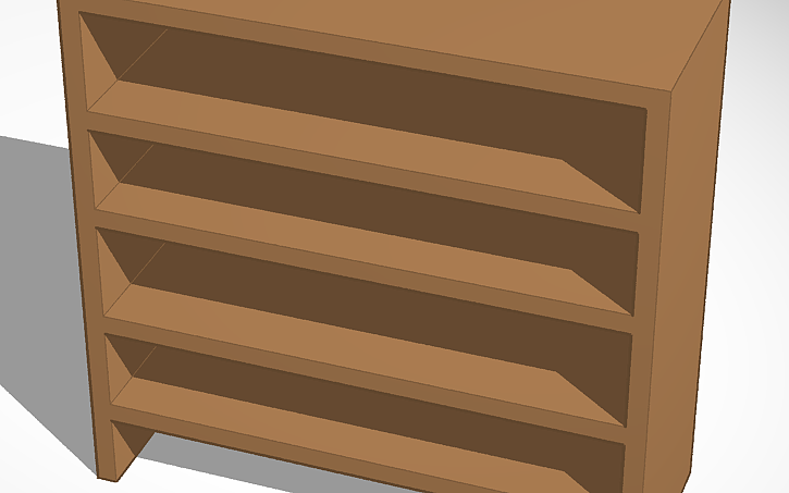 3D design shelfing - Tinkercad