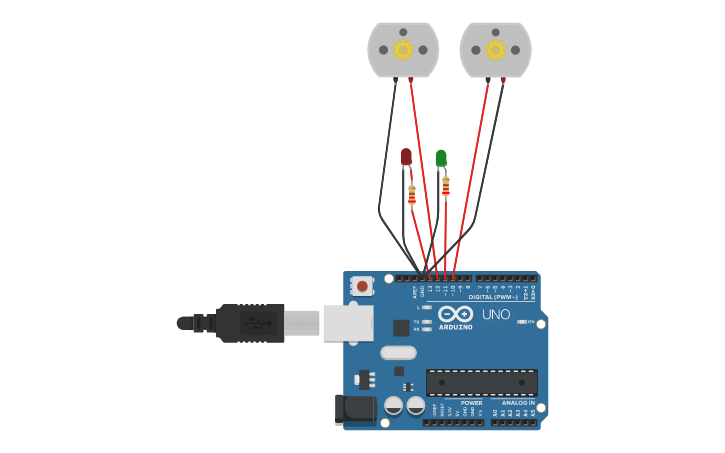 Circuit Design Practica Parking Tinkercad