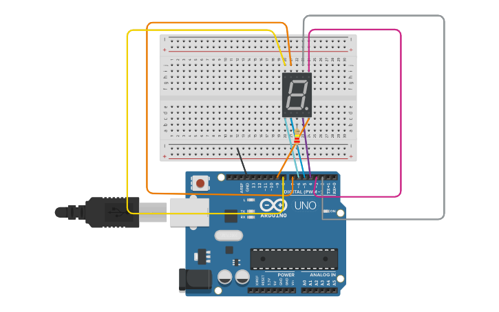Circuit design letras - Tinkercad