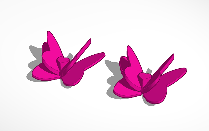 3D design butterflies | Tinkercad