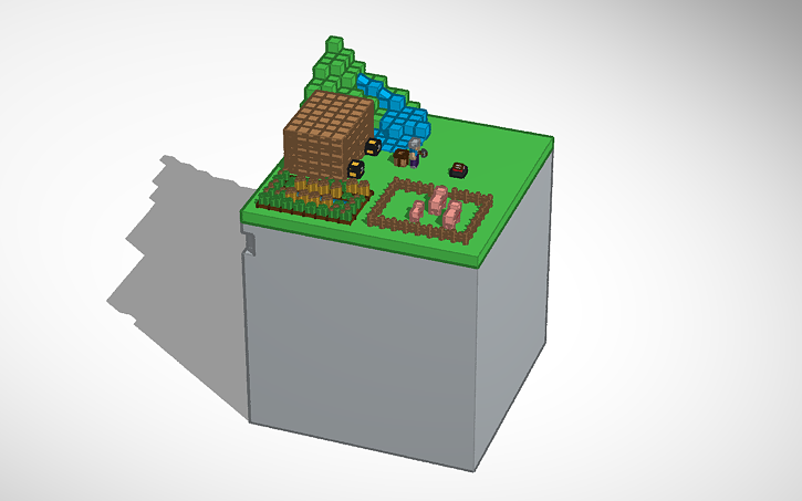 3D design Minecraft World - Tinkercad