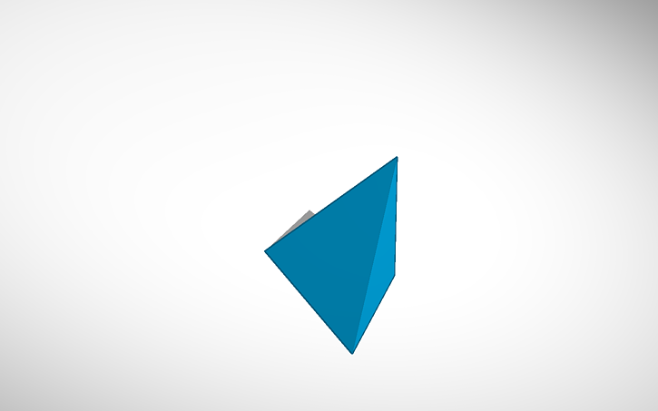 3D design Isosceles right triangular pyramid - Tinkercad