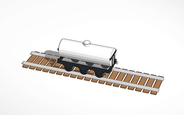 3D design Troublesome 6-Wheeled Tanker - Tinkercad