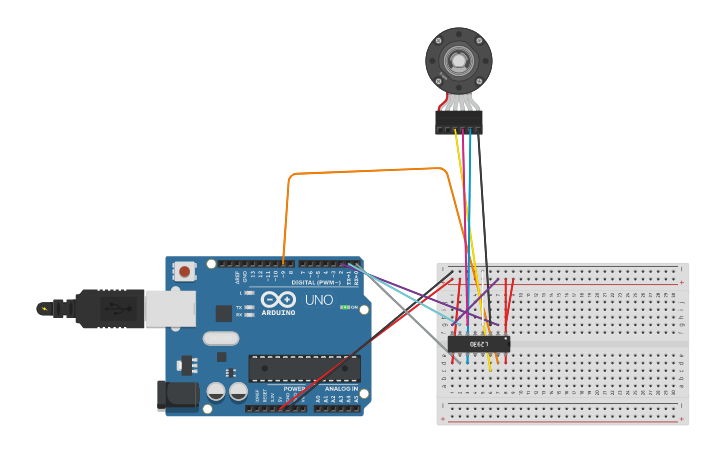 Circuit design stepper - Tinkercad