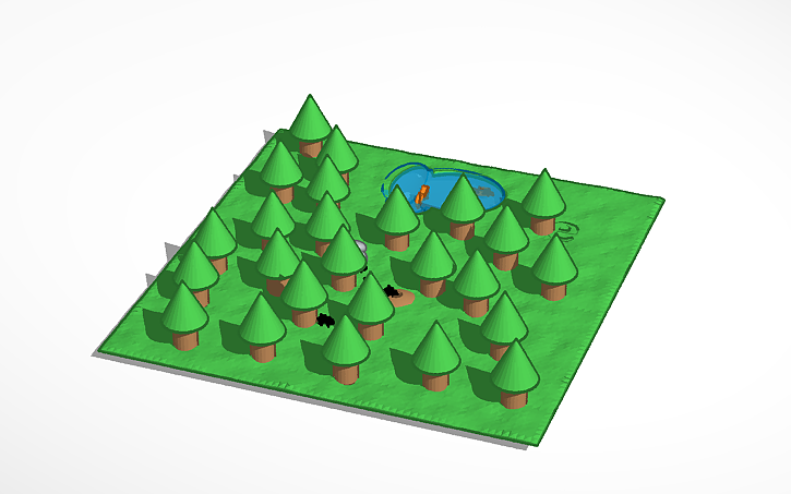 3D design start of escape room - Tinkercad