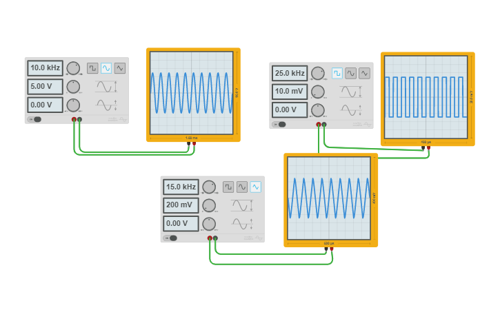 Circuit design 10.waveform generator: - Tinkercad