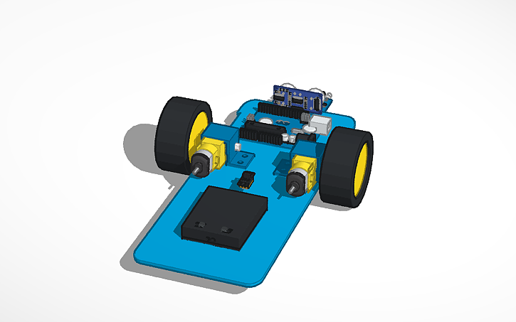 3D design Seguidor de linea - Tinkercad